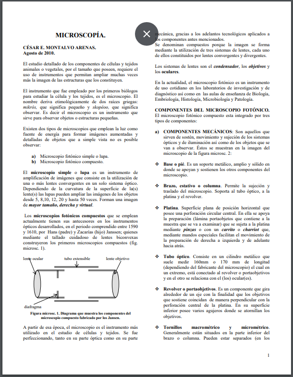 Microscopio PDF UNAM ¡DESCARGAR AQUÍ! | Guía Unam